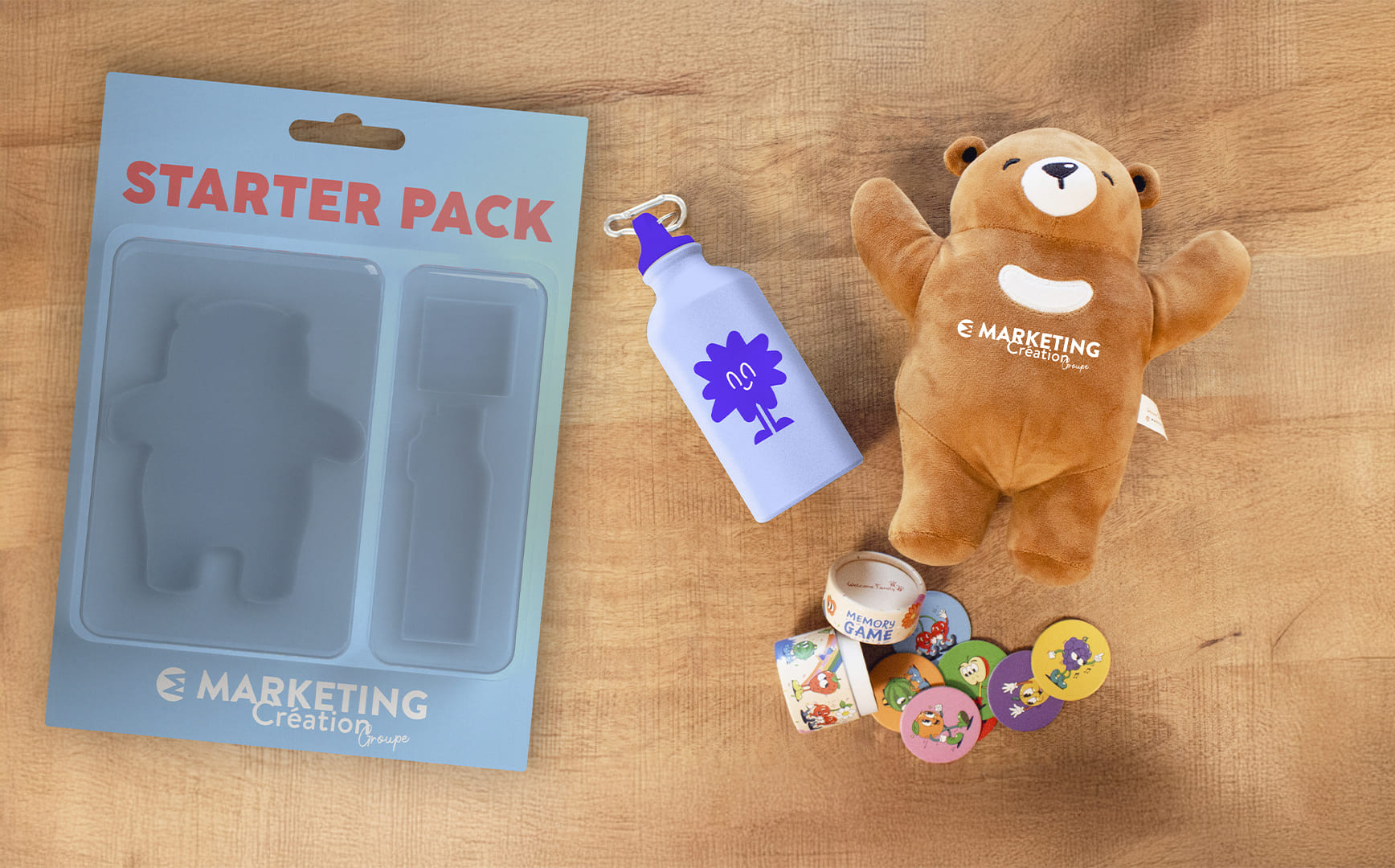 Nous fabriquons votre Starter Pack - Peluche Création