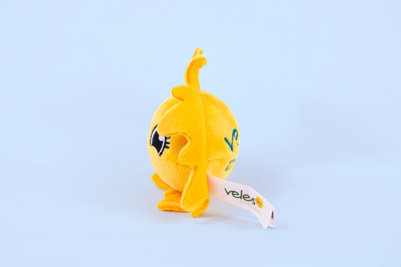 Custom-made sun plush toy - Veles Energies - Peluche Création